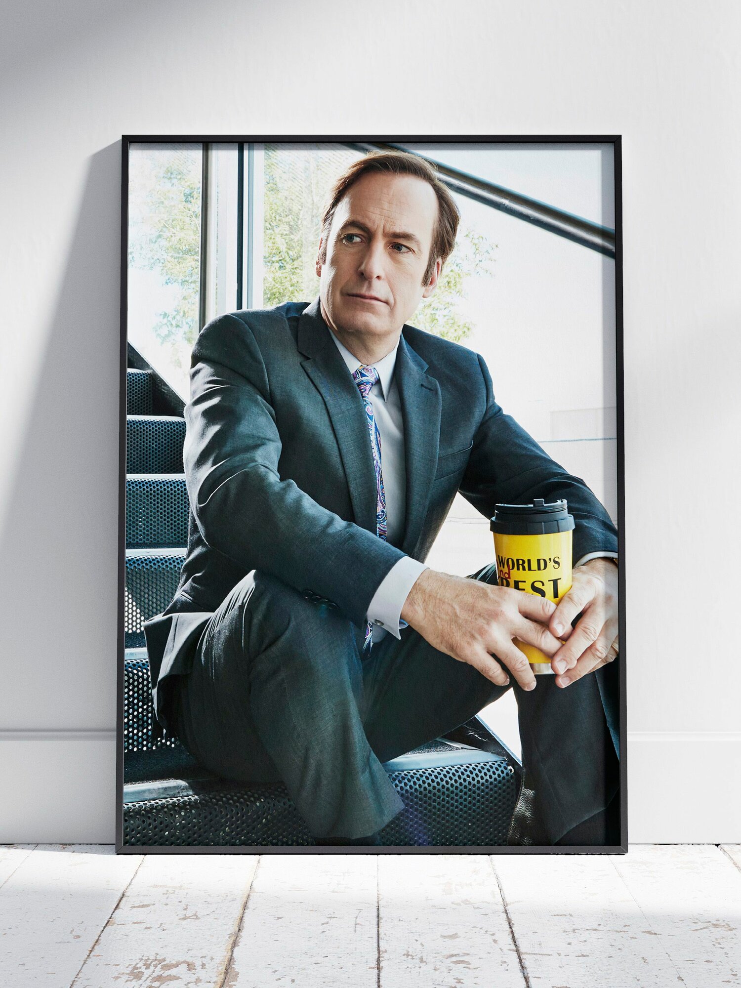 Плакат на стену для интерьера Боб Оденкёрк (Bob Odenkirk 7) - Постер по актеру фильма, кино, сериала формата A4 (21x30 см)