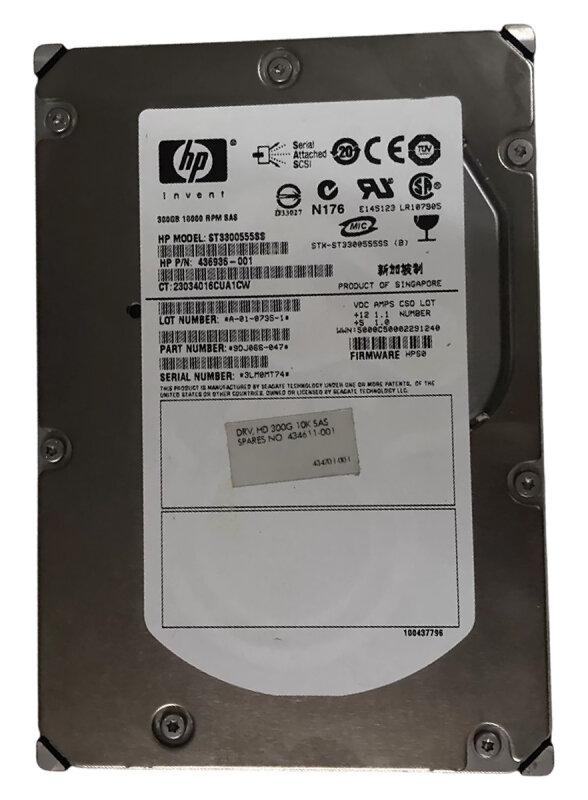 Жесткий диск HP 300Gb 10000 SAS 3.5" HDD 436936-001