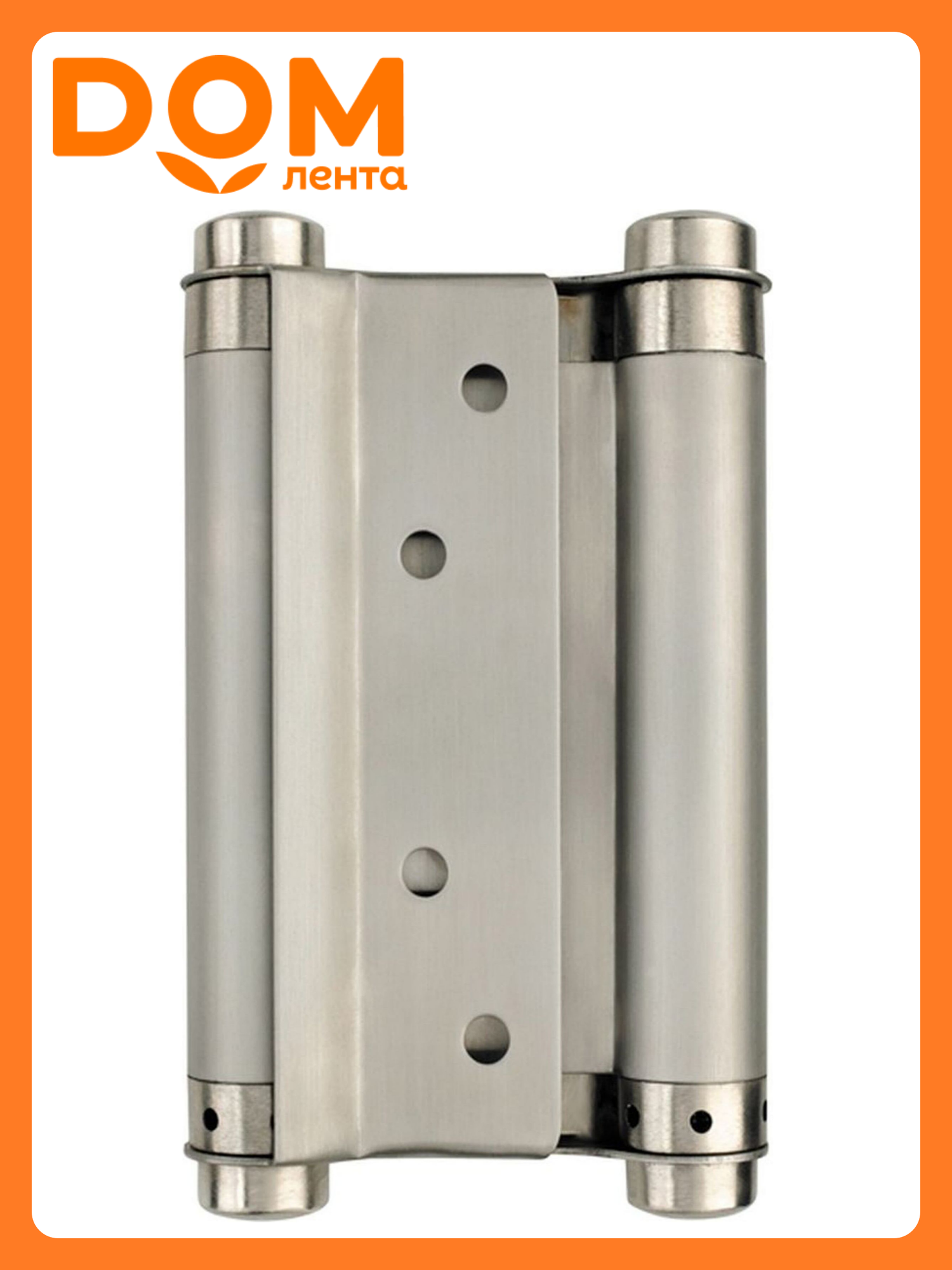 Дверная петля универсальная накладная Armadillo 5DSS 125х86 мм матовый никель