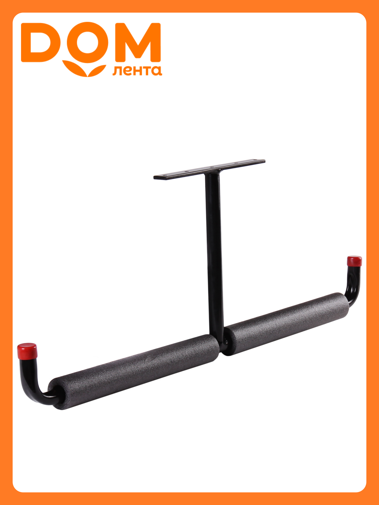 Кронштейн Larvij, потолочный, T-образный, сталь, черный, 22x285 см