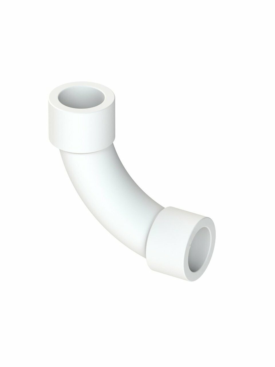 Угольник плавноизогнутый полипропилен РосТурПласт d20 мм 90 градусов внутренний/внутренний для водоснабжения и отопления