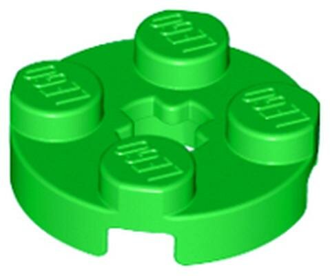 Деталь Lego 4032 Plate, Round 2 x 2 with Axle Hole