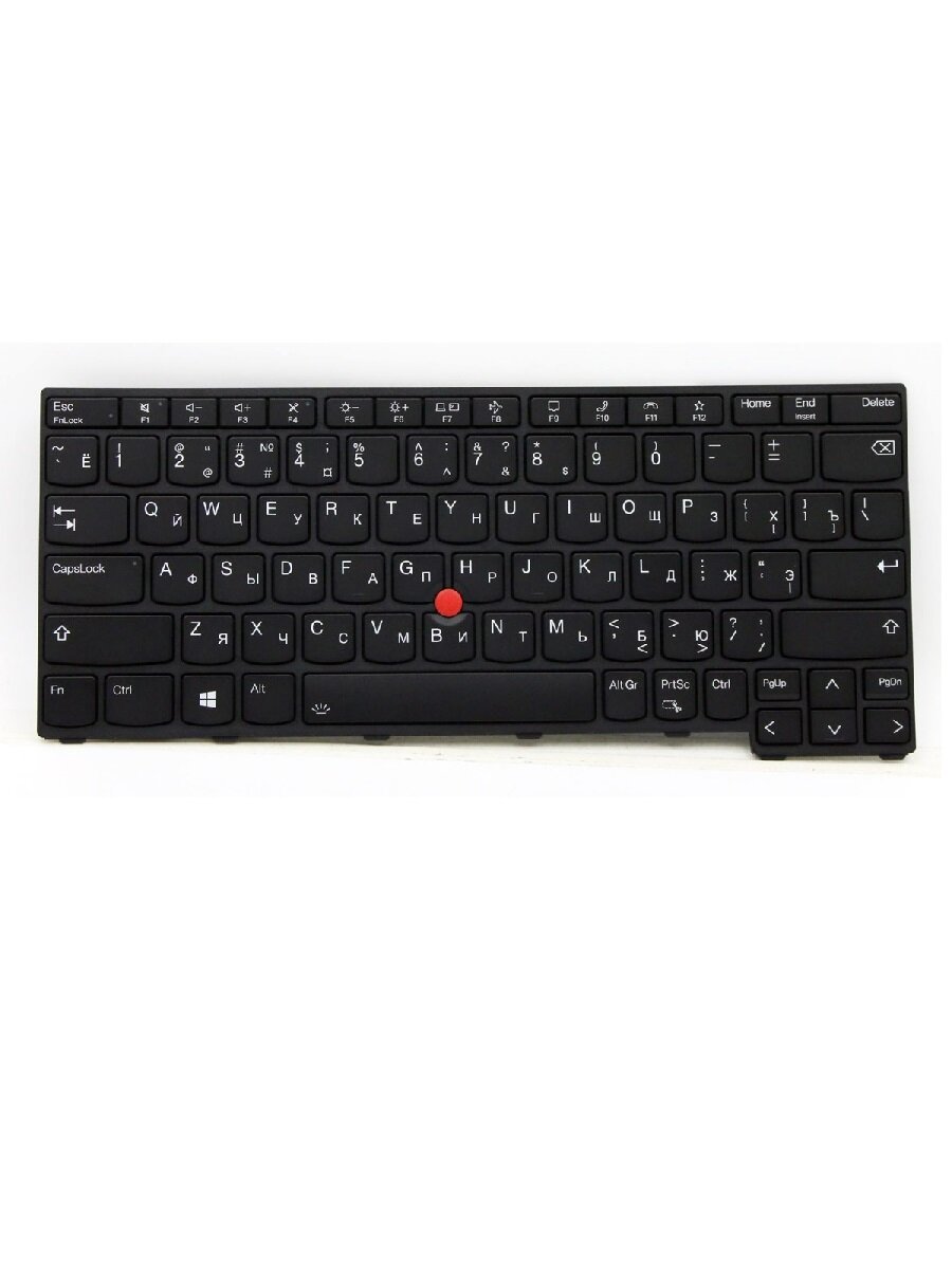 Клавиатура для ноутбука Lenovo ThinkPad X13 Gen 2 черная с подсветкой