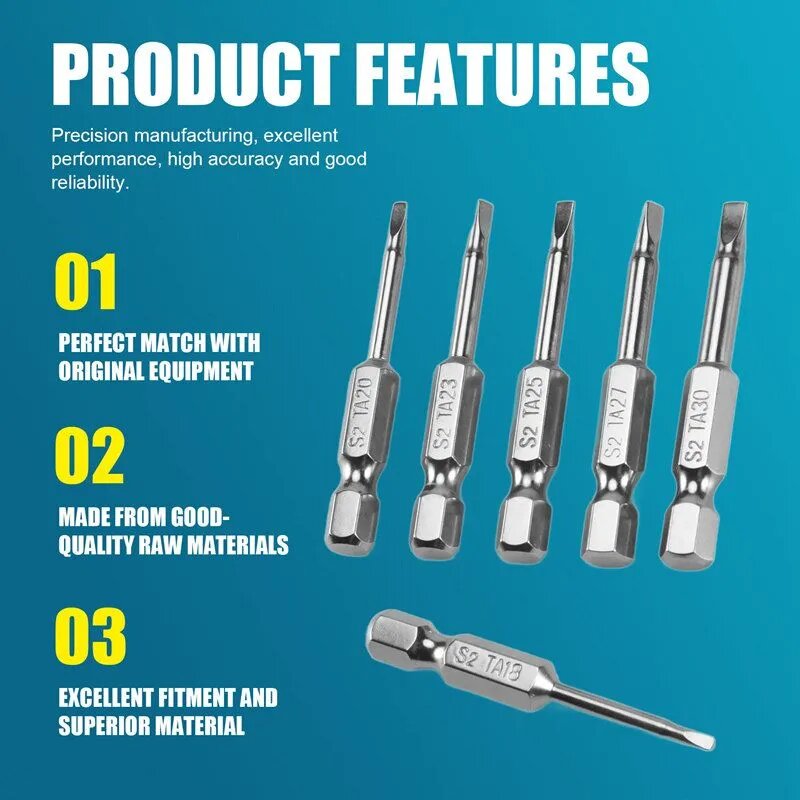 (H V Q D) 6 шт S2 стальные треугольные биты, магнитная отвертка, противоскользящая треугольная головка винта, 1,8/2/2,3/2,5/2,7/3 мм, Прямая поставка