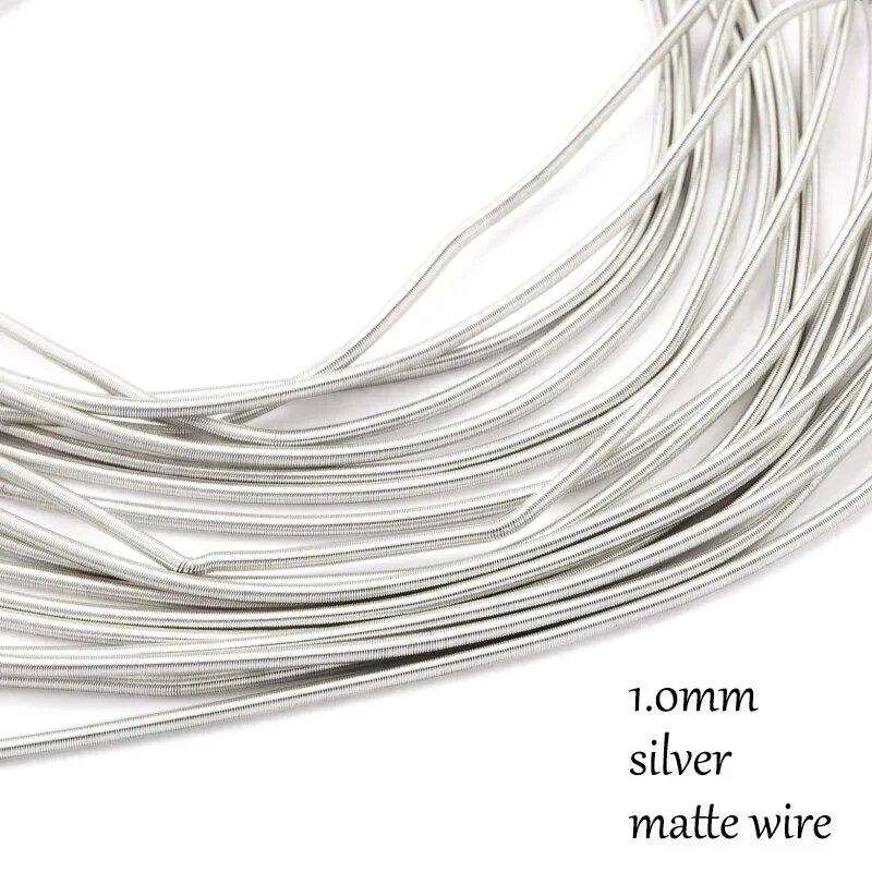 Металлическая нить QIAO для вышивания matte wire-silver