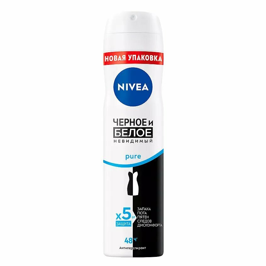 Дезодорант-антиперспирант Nivea спрей Pure , 150мл
