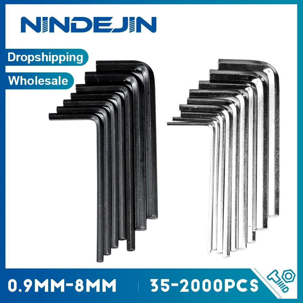 Набор шестигранных ключей NINDEJIN 2 мм, черный, 1050 шт.