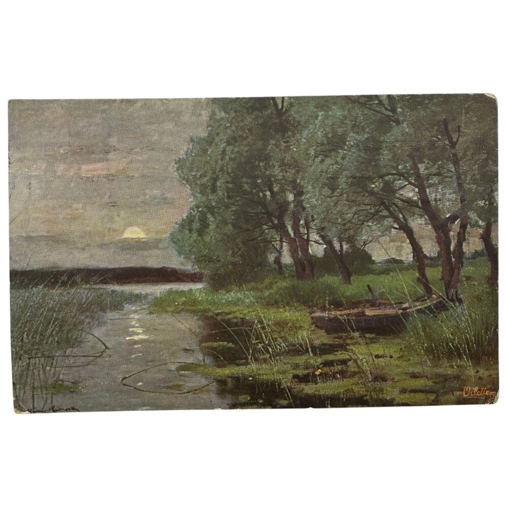 Почтовая открытка "Немецкий лес - Oilette" 1905-1910 гг. Raphael Tuck & Sons. Великобритания