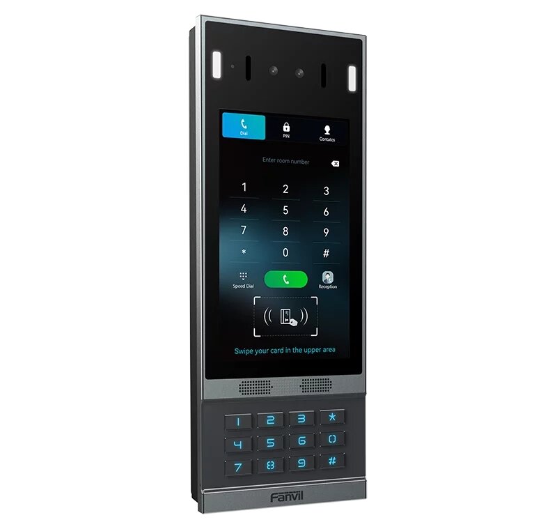 IP-видеодомофон Fanvil i67, накладной, IP66, IK07, 12 кнопок, дисплей 7'