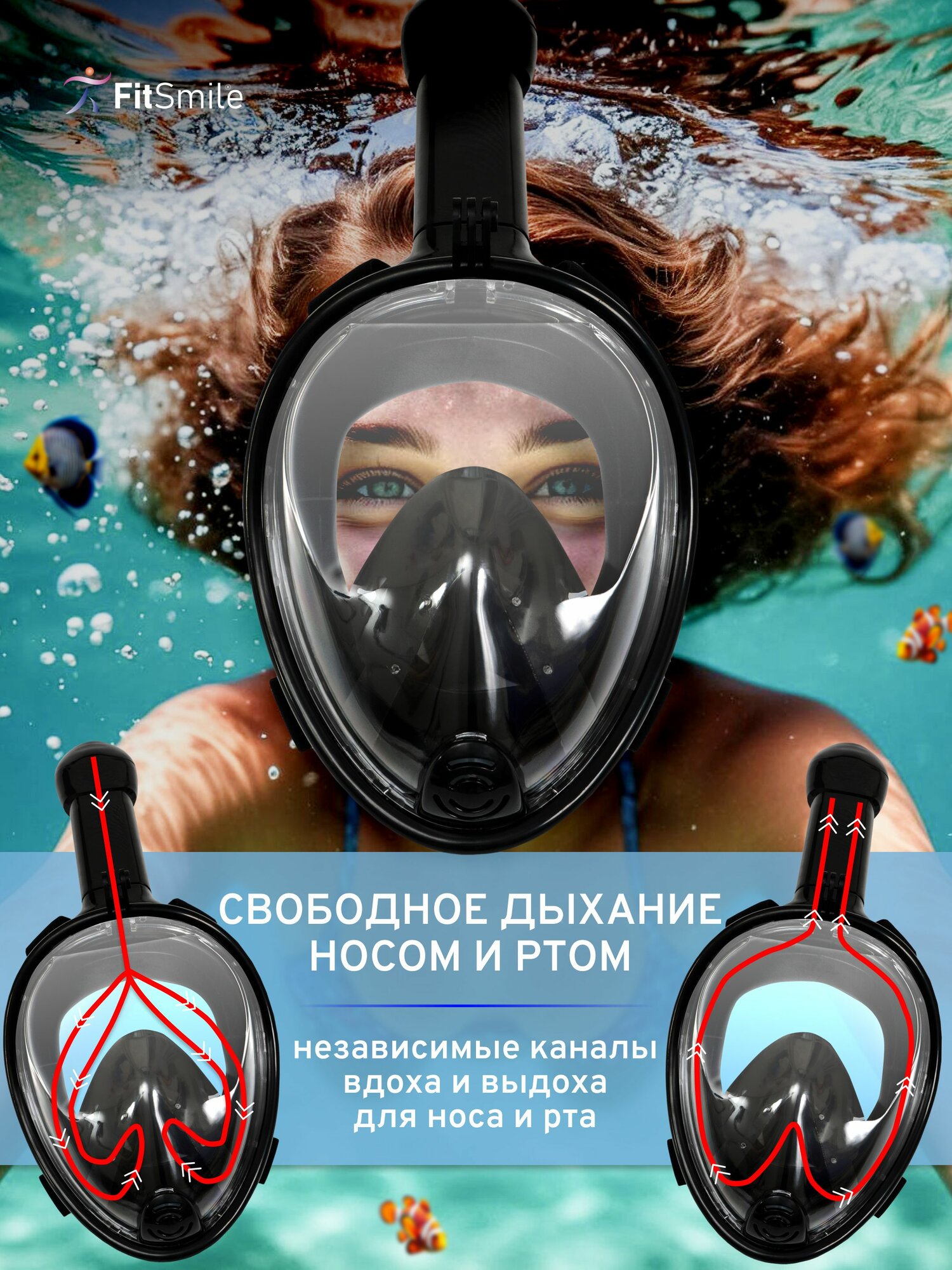 Маска для снорклинга — фото 1