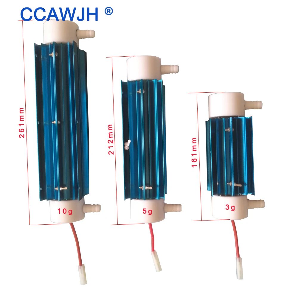 Обновлено! Озонатор с кварцевой трубкой 110V/220V/DC12V 10g 5g 3g для очистки воздуха и воды (Труба+Блок питания) Уничтожение бактерий-Озонатор 5g 220V