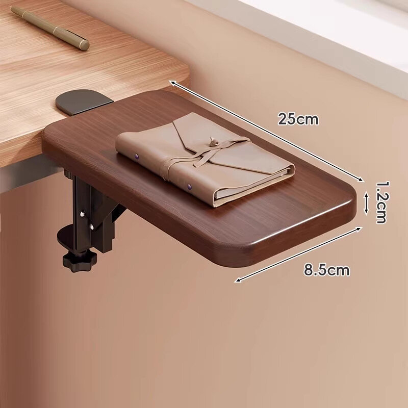 Выдвижная подставка для клавиатуры под столом с направляющими для хранения компьютерной клавиатуры и мыши.