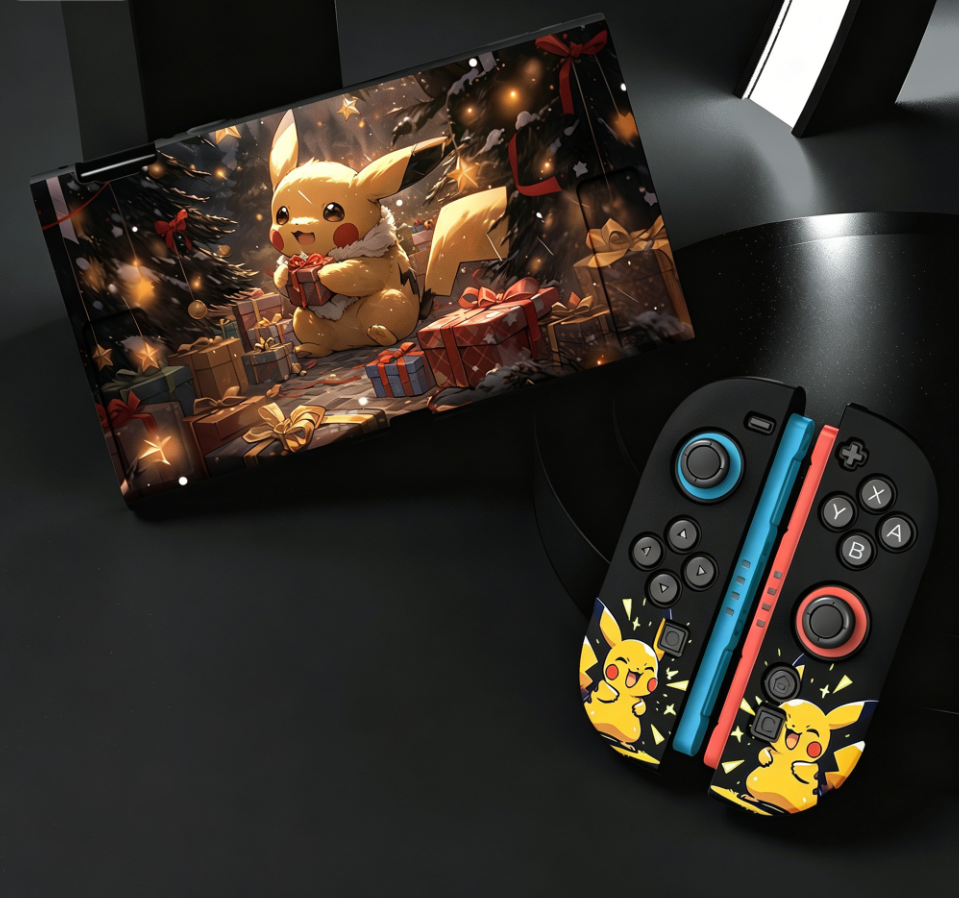 Чехол силиконовый защитный для Nintendo Switch 2 с рисунком Christmas Pikachu