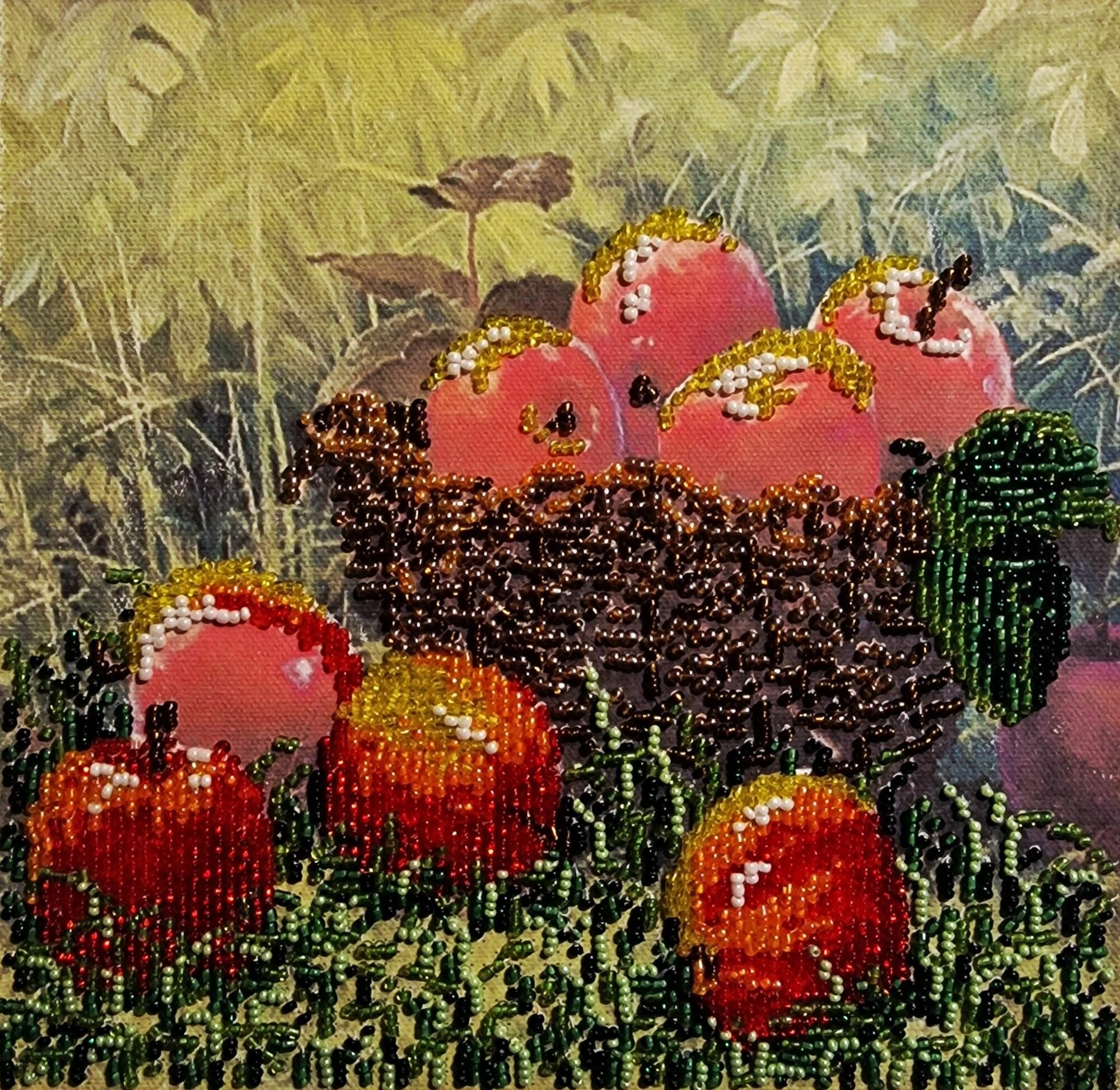 В саду