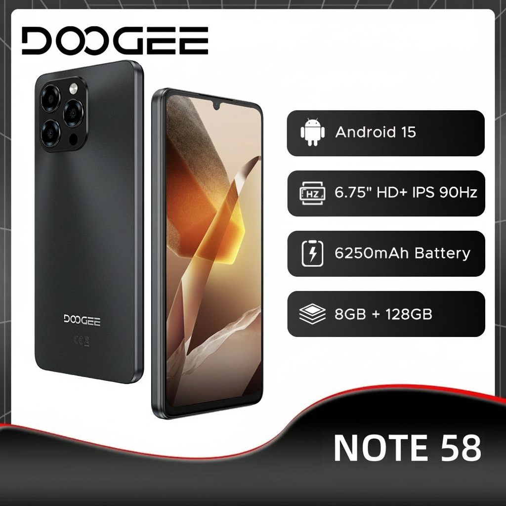 Смартфон Doogee Note 58, 8/128ГБ, global — фото 1