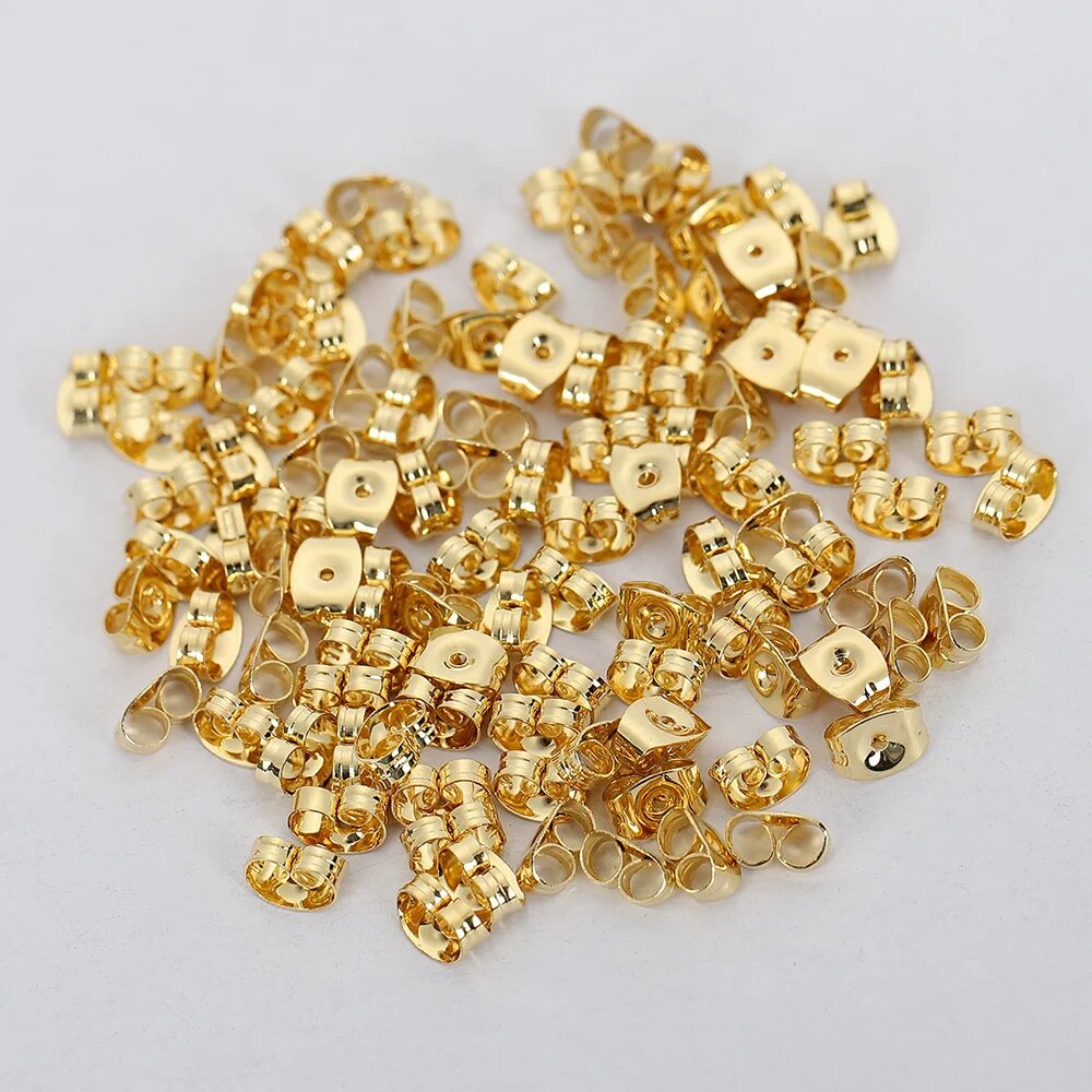 Заглушки для сережек, Gold, 100 шт.