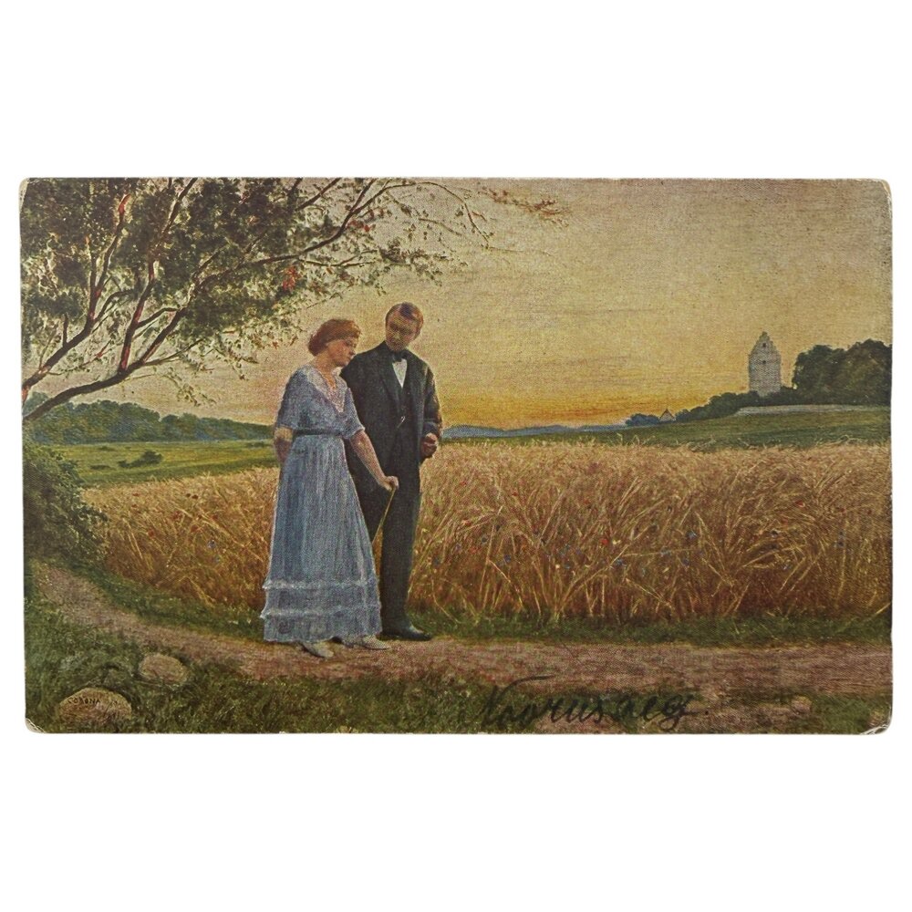 Почтовая открытка "Время юности" 1900-1910 гг. Германская Империя