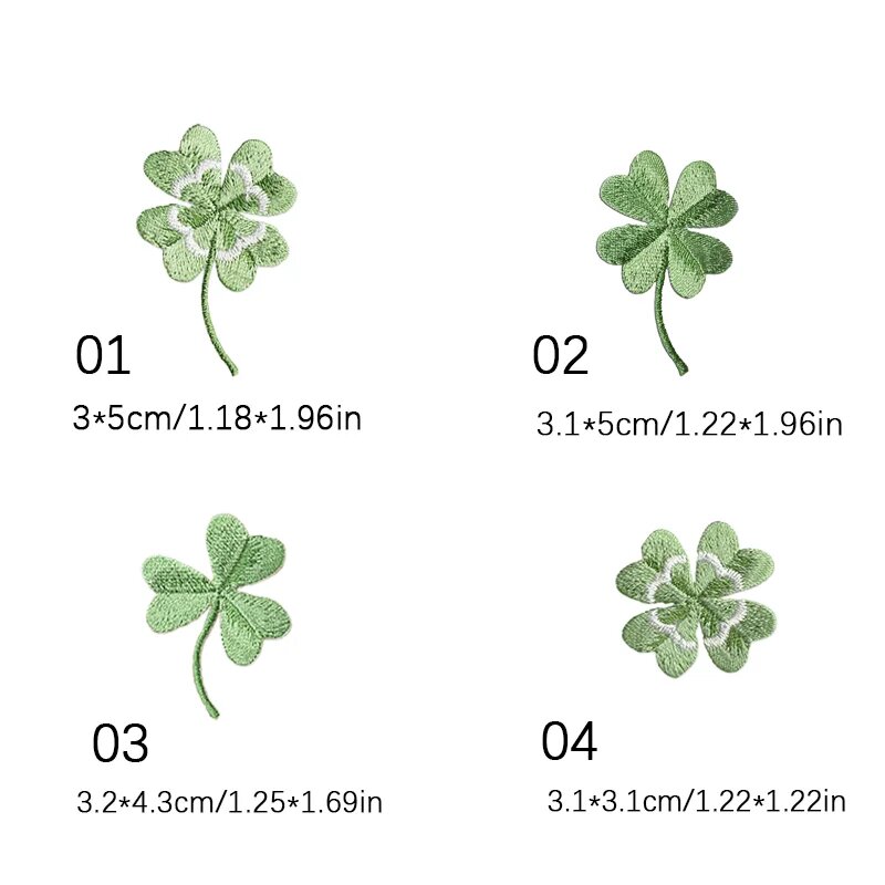 Патчи AHYONNIEX Lucky Four Leaf clovers 4 шт.