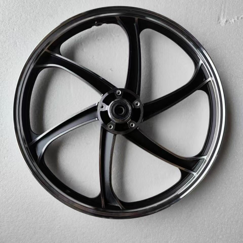 Колесный диск передний для мопеда 17" 17x1.4, ось 12 мм, подшипник 6301-2RS, посадка 57.5 мм, крепление 5x42, Vento CX-120LED