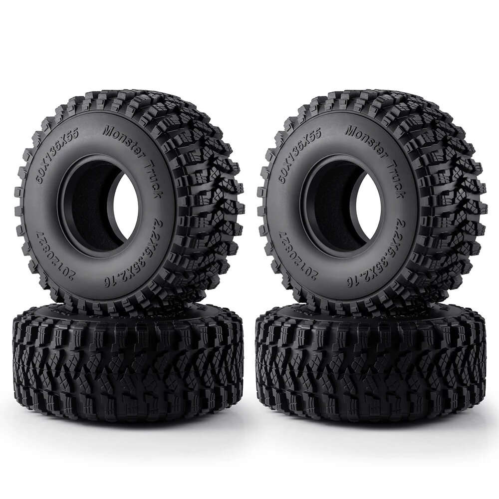 YEAHRUN шины резиновые 2,2 дюйма для RC краулеров 1/10 4pcs