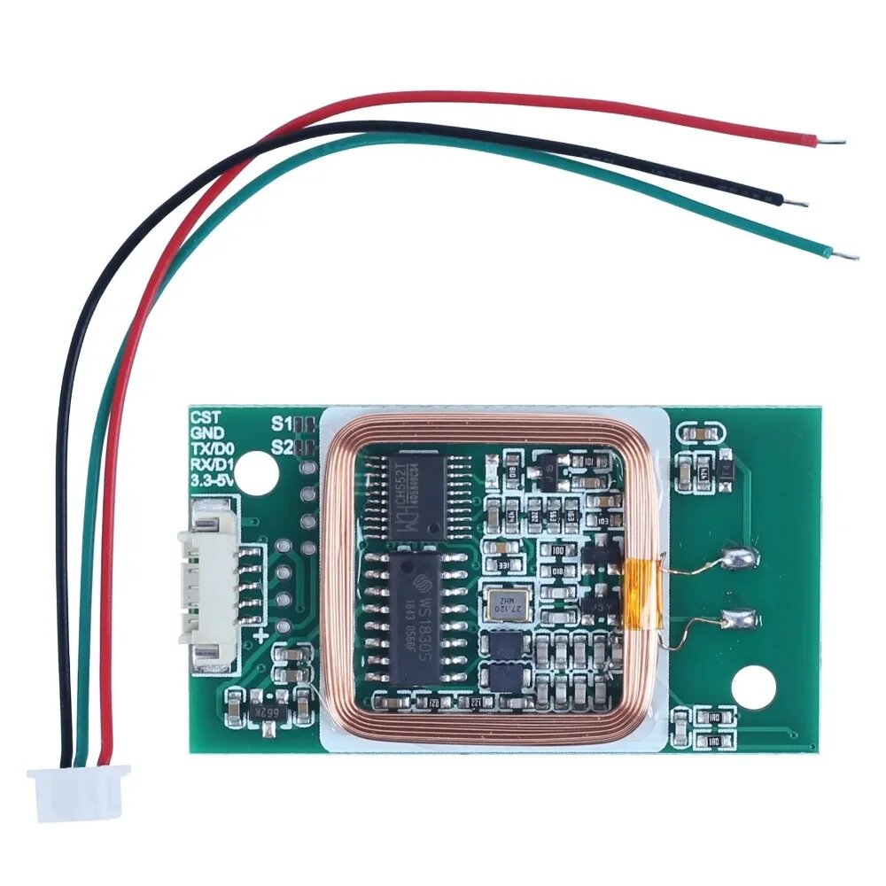 Модуль RFID-считыватель IC+ID, UART, 3.3В/5В, Цвет: UART