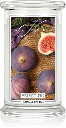 Свеча Kringle Candle Velvet Fig, ароматическая, инжир, 623 г