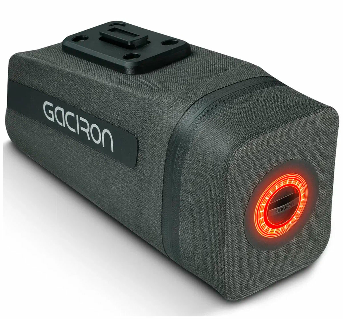 Велосумка подседельная с умным задним фонарем 2 в 1 Gaciron Birdnest-200, 14 л, IPX6, черный