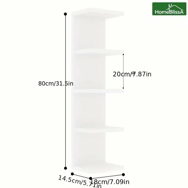 HomeBlissA Полка Настенная Прямая, 18х14.5х80 см, 1 шт.