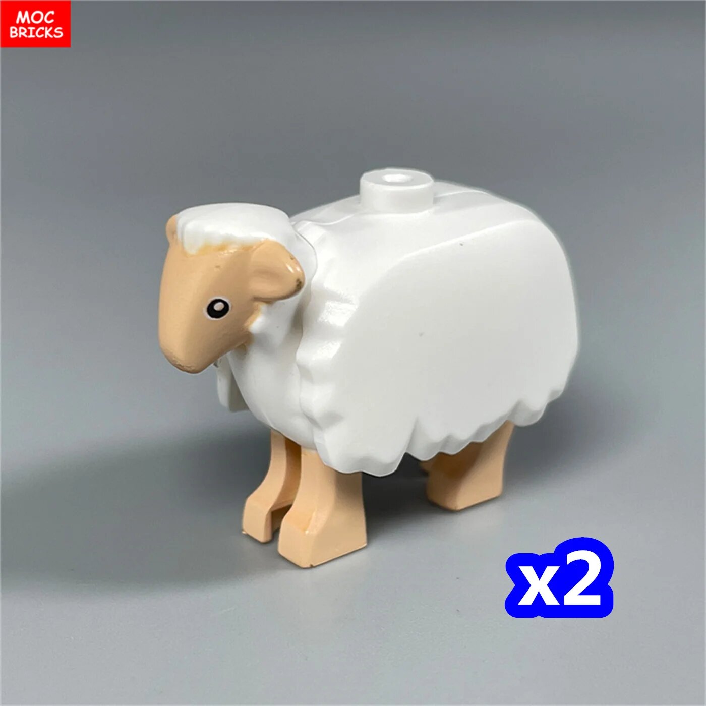 Конструктор MOC BRICKS Овечка, Цвет: NO.6, 2 шт.