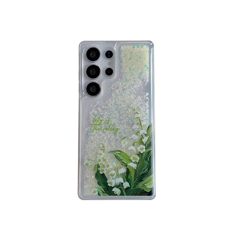 Чехол для Samsung Galaxy S25 Ultra, Цвет: a, жидкий, с блестками
