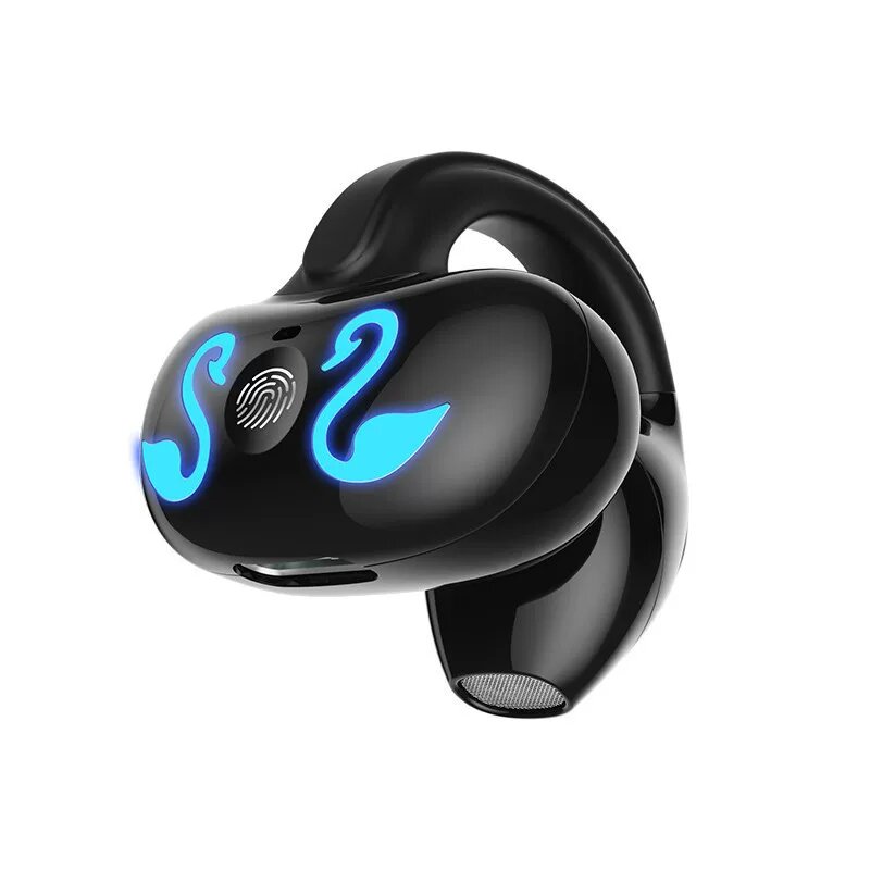 Беспроводные костные наушники Bluetooth водонепроницаемые одиночный экземпляр GD68 черный для повседневного