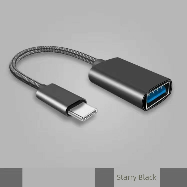 USB 3.0 OTG кабель для устройств Android, Type-C к USB-A, оплетенный кабель, синий цвет, 1 шт, высокоскоростная передача