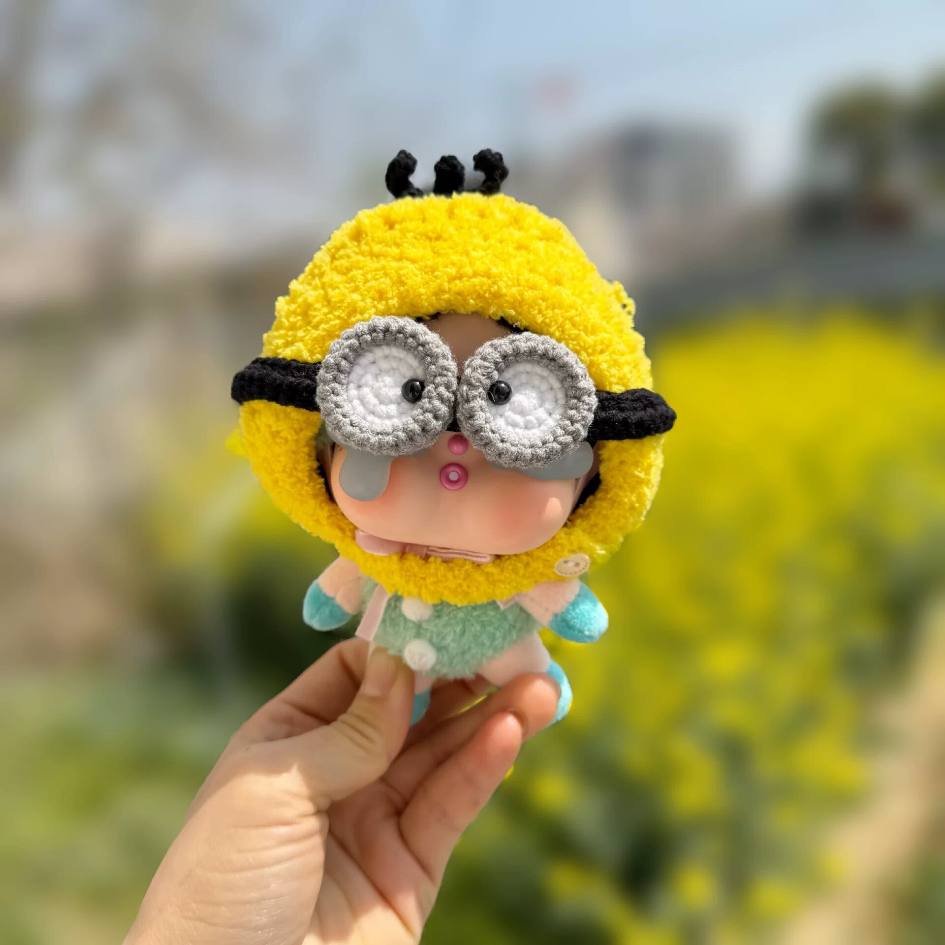 POP MART CRYBABY Tears Factory Series 13 см желтая повязка для детей - без фигурки