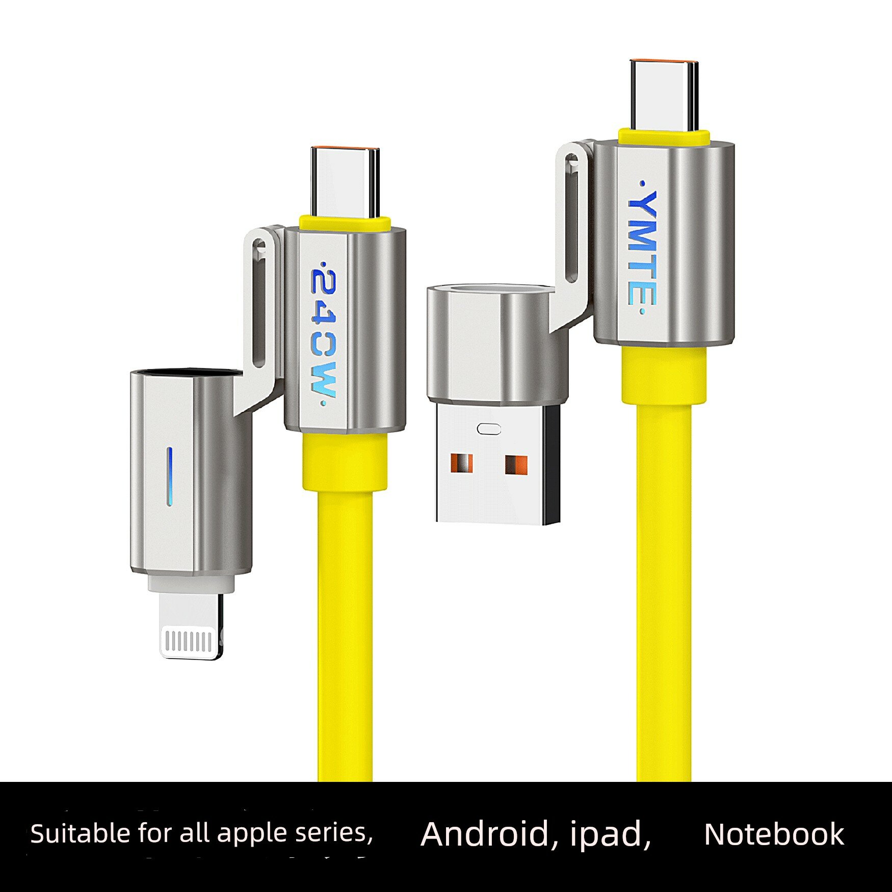 PanZuo 240 Вт кабель с быстрой зарядкой USB-C для iPhone, Samsung, iPad, Huawei, Xiaomi, OnePlus - 1.2м, 1 шт,