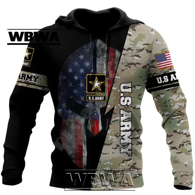 Пуловер армейский камуфляж, U.S. ARMY, XXXL, цвет 17