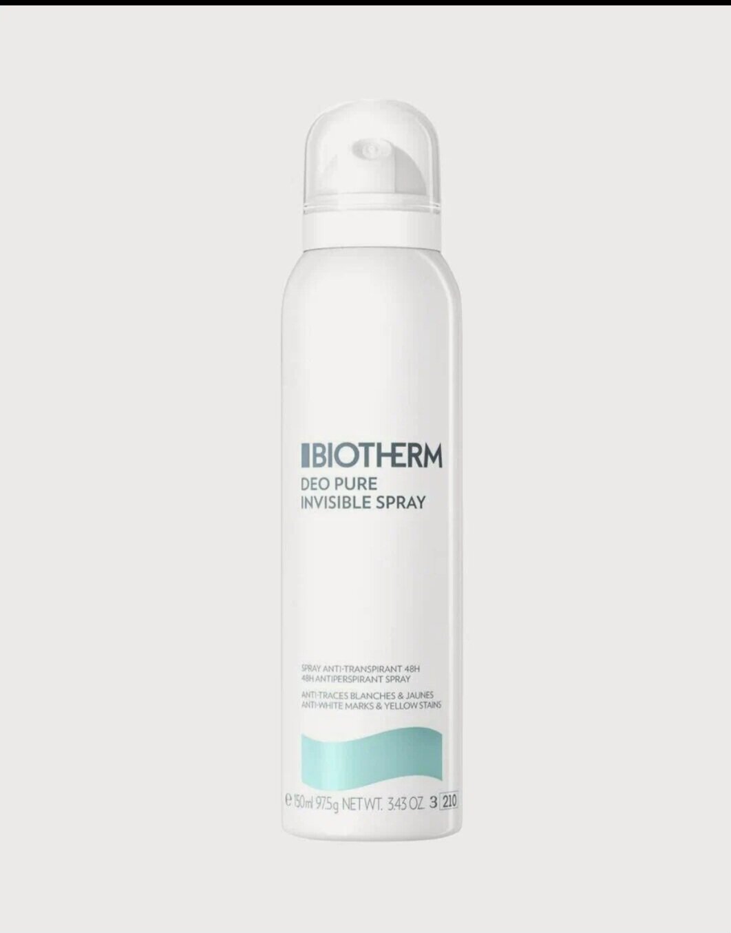 Biotherm Дезодорант-антиперспирант Pure Invisible, спрей, 150 мл