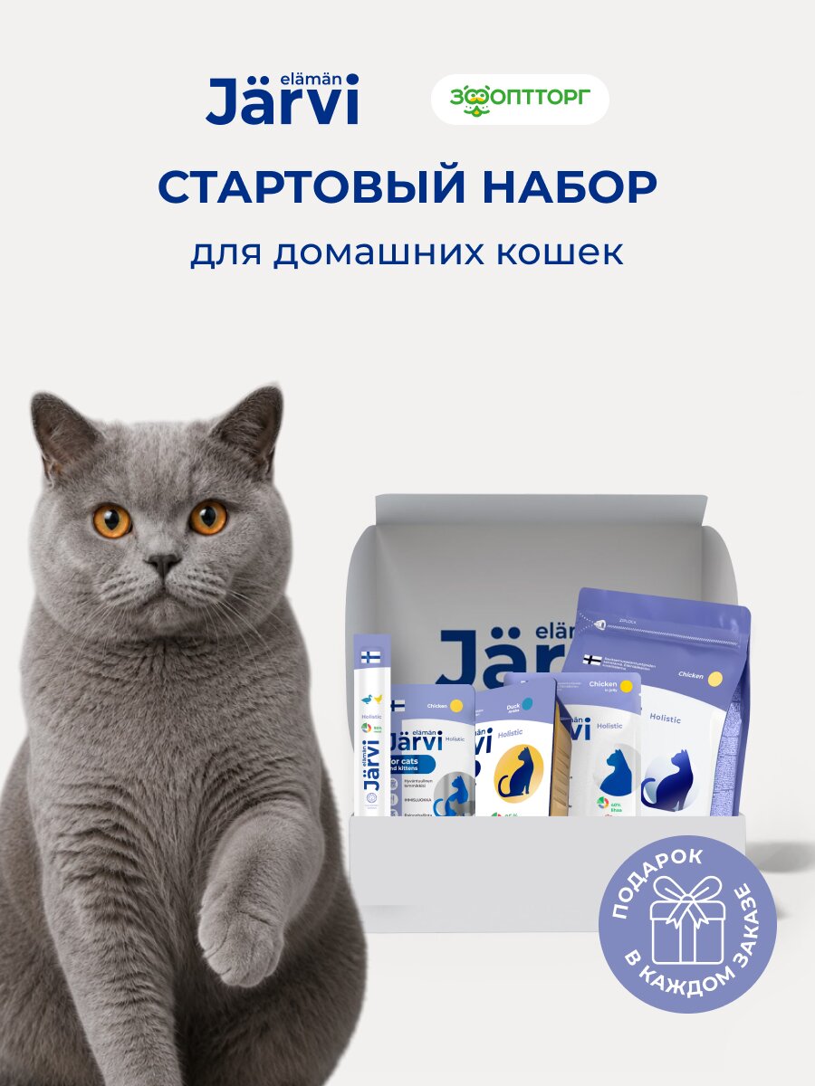 Стартовый набор Jarvi для домашних кошек