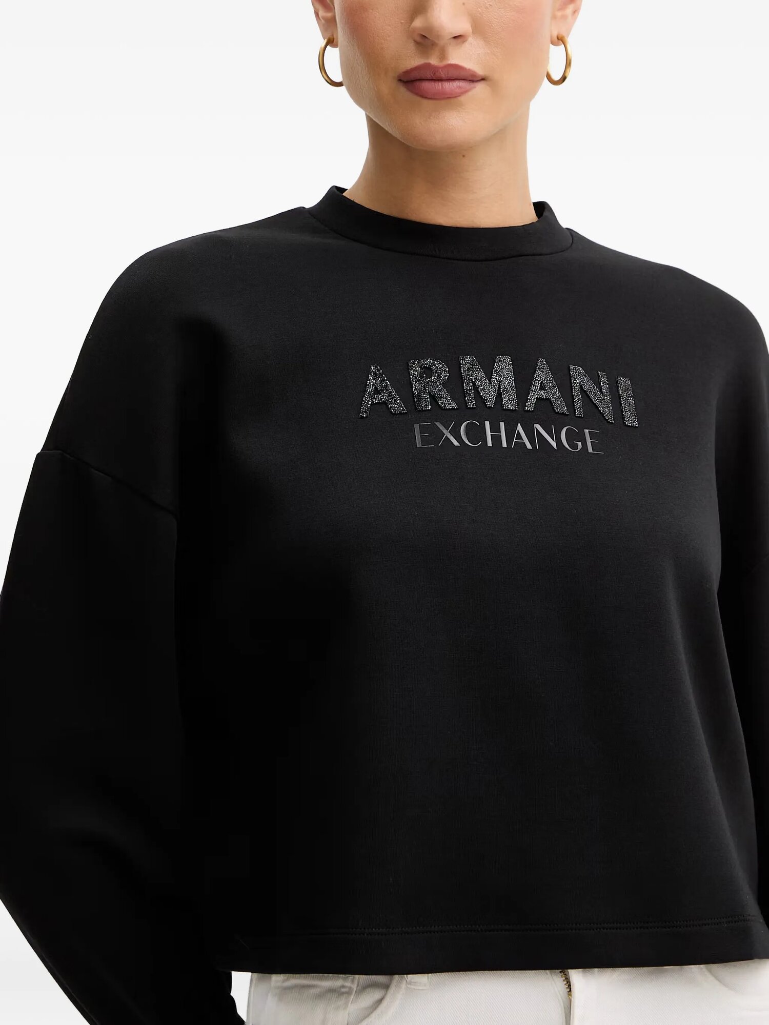 Толстовка Armani Exchange, размер 46, , black — фото 1