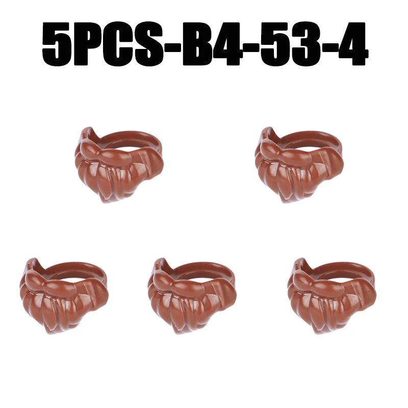 Коричневые клыки для фигурок, 5PCS-B4-53-4