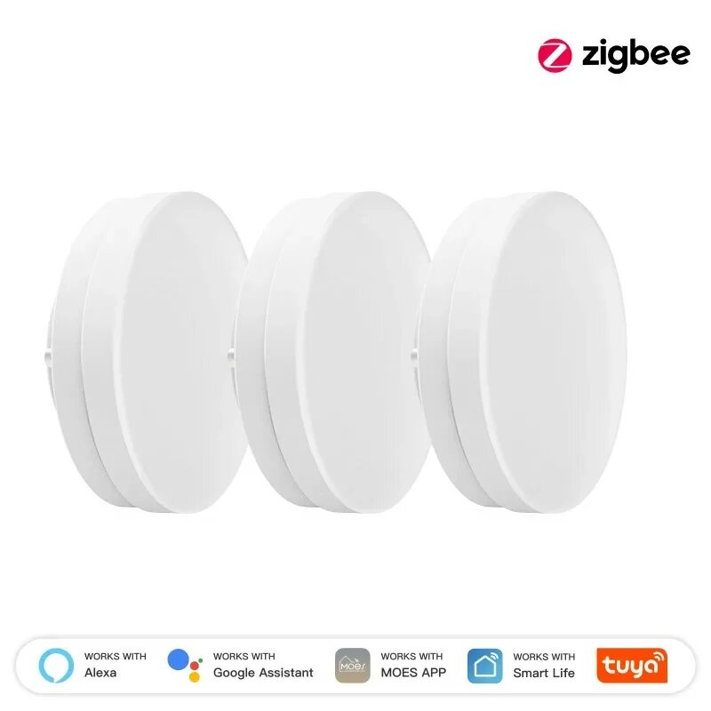 MOES Tuya ZigBee умные светодиодные лампы GX53, 3 шт.