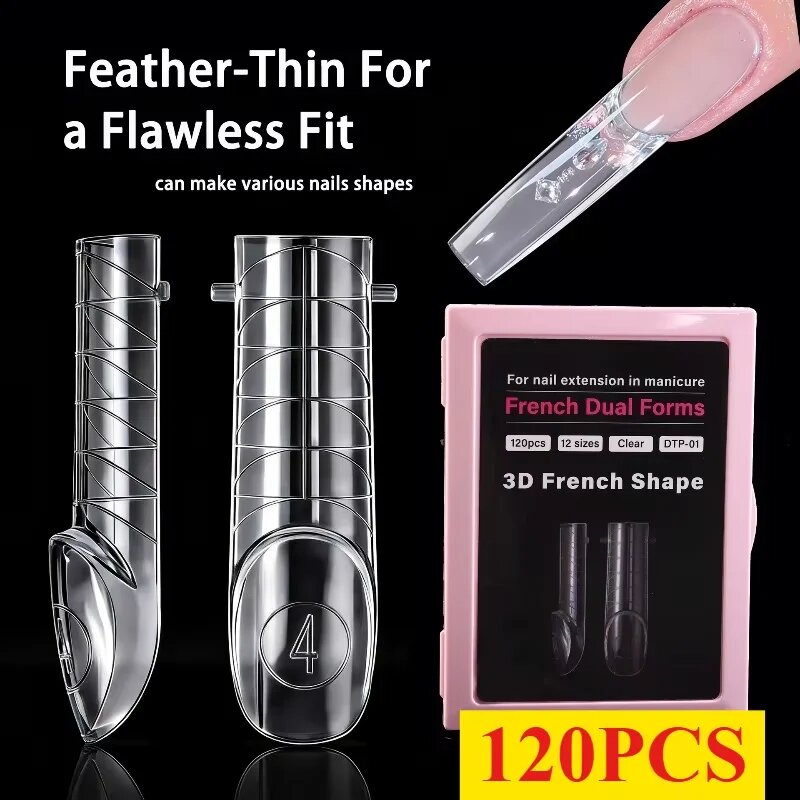 Французские формы для наращивания ногтей 140 шт. 120pcs