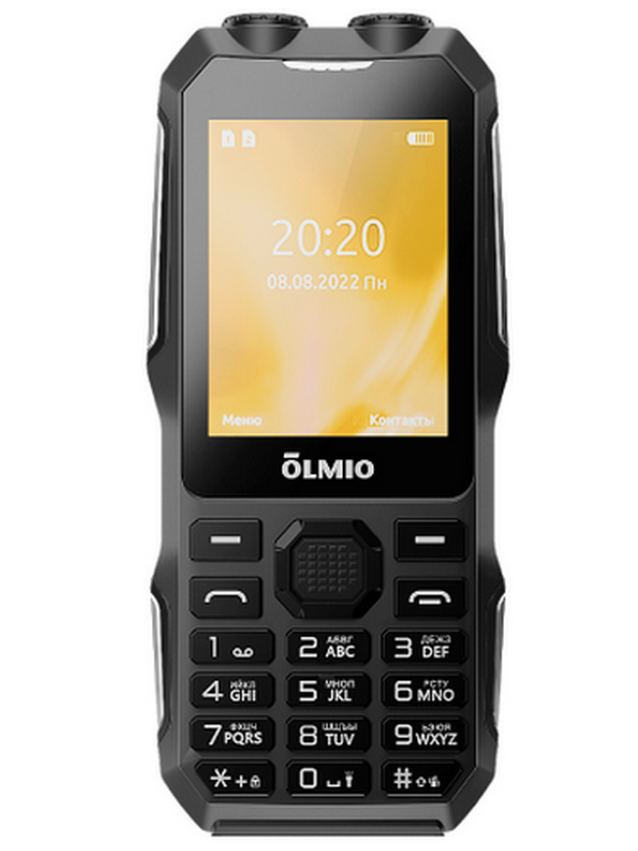 Мобильный телефон Olmio X02 Черный 2 sim 2.4″ TFT 2G 2550 mAh RU