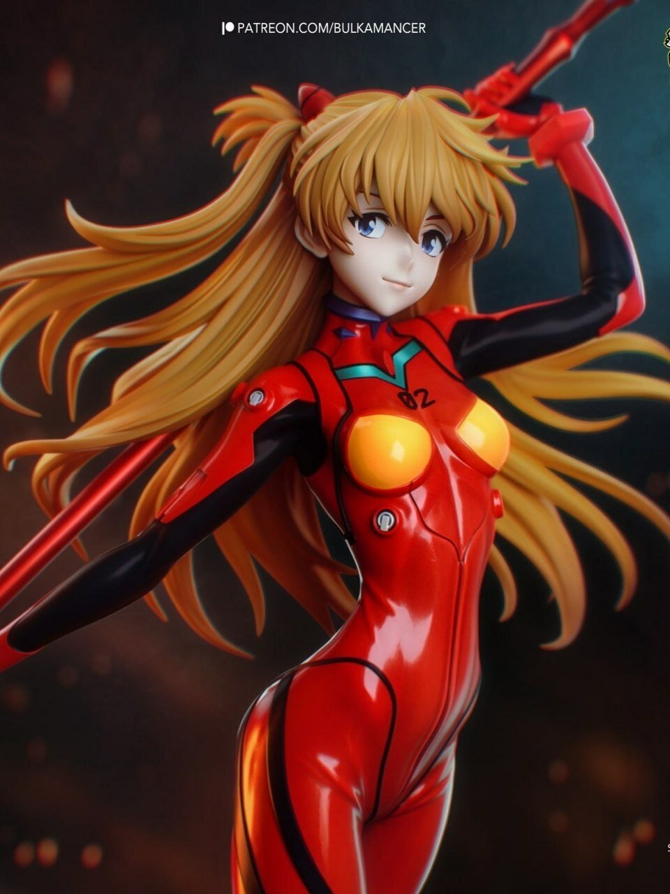 Фигурка под покраску Асука (Neon Genesis Evangelion) 30 см