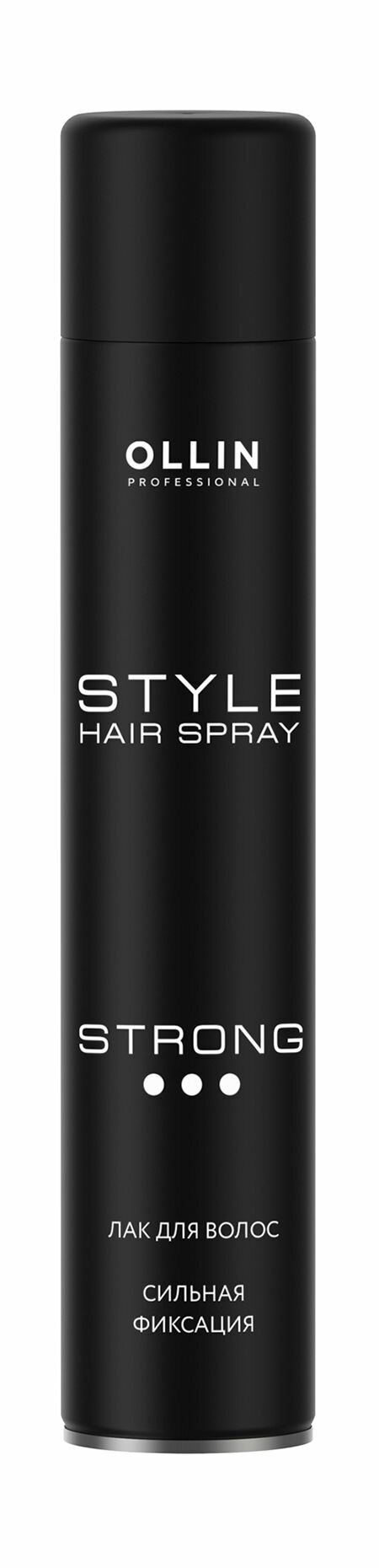 OLLIN PROFESSIONAL Лак для волос сильной фиксации Style, 500 мл