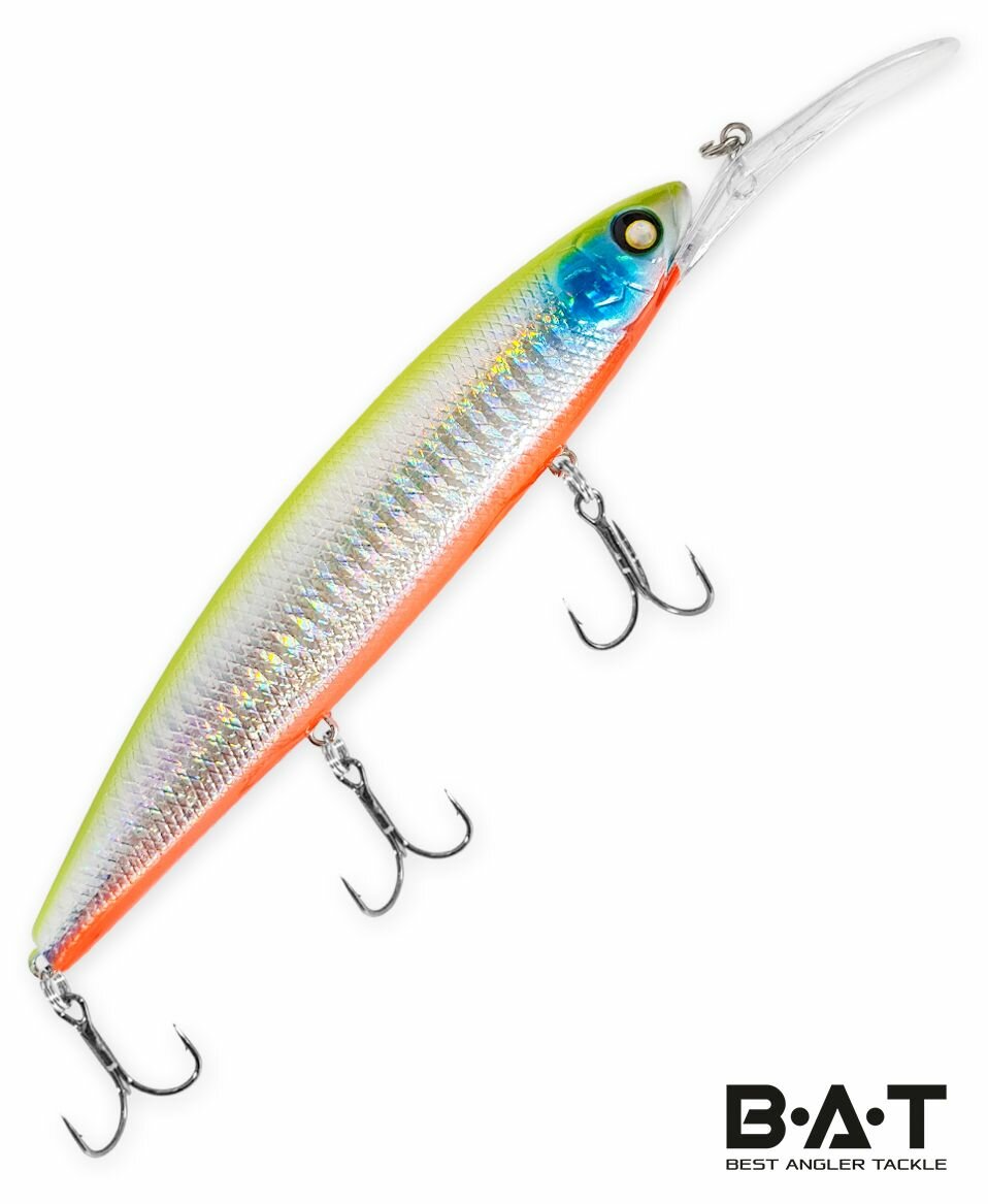Воблер для рыбалки и троллинга BAT Bali Dip BT058 130mm,26g. 0-3 floating, цвет: C203