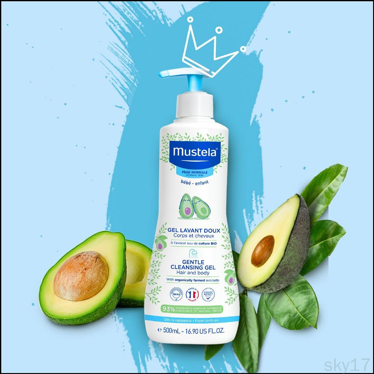 Mustela Средство для душа, гель, 500 мл