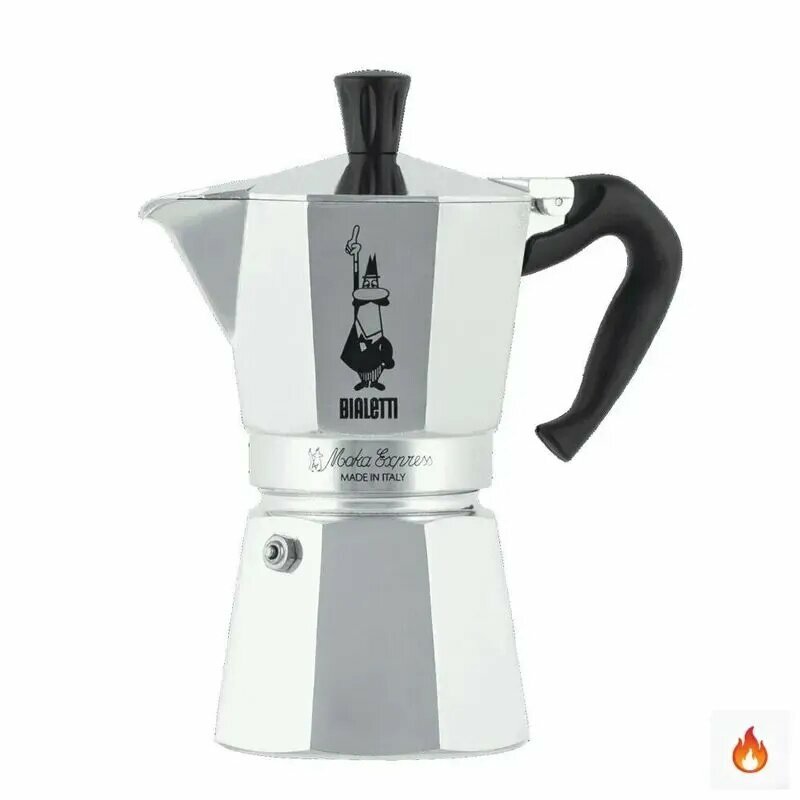 Bialetti Гейзерная кофеварка "moka express", на 6 чаш. (270 мл)
