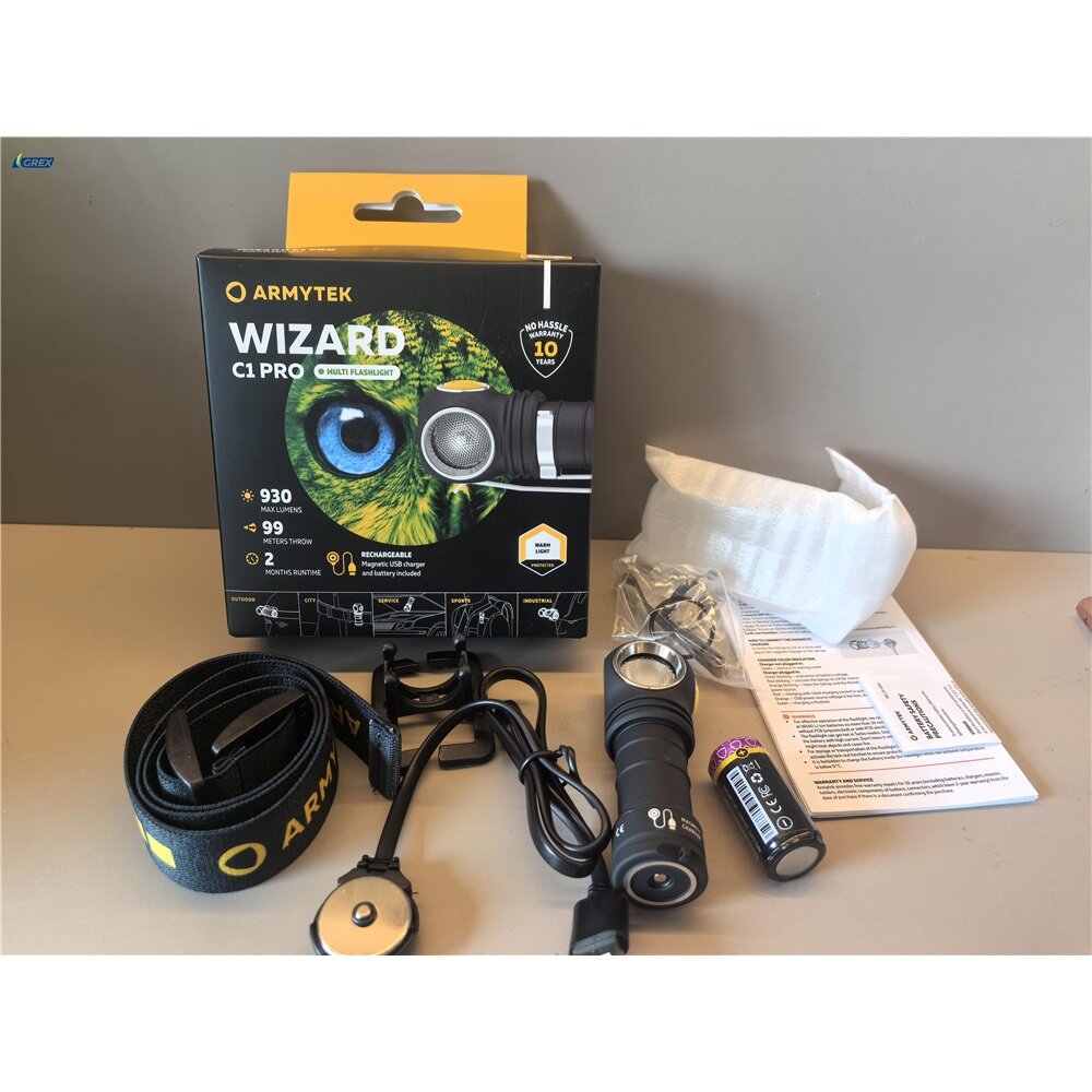 Фонарь Armytek Wizard C1 Pro Magnet USB Белый — фото 1