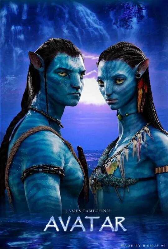 Деревянные пазлы 1000 элементов, подарочная упаковка,50x75cm, кино Аватар/Avatar, подарочный набор для взрослых, продвинутый уровень сборки 5-10.