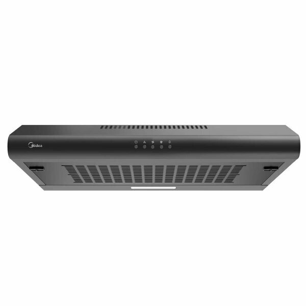 Вытяжка Midea MH60F15B, подвесная, кассетная, 3 скорости, 300 куб. м./ч, черная